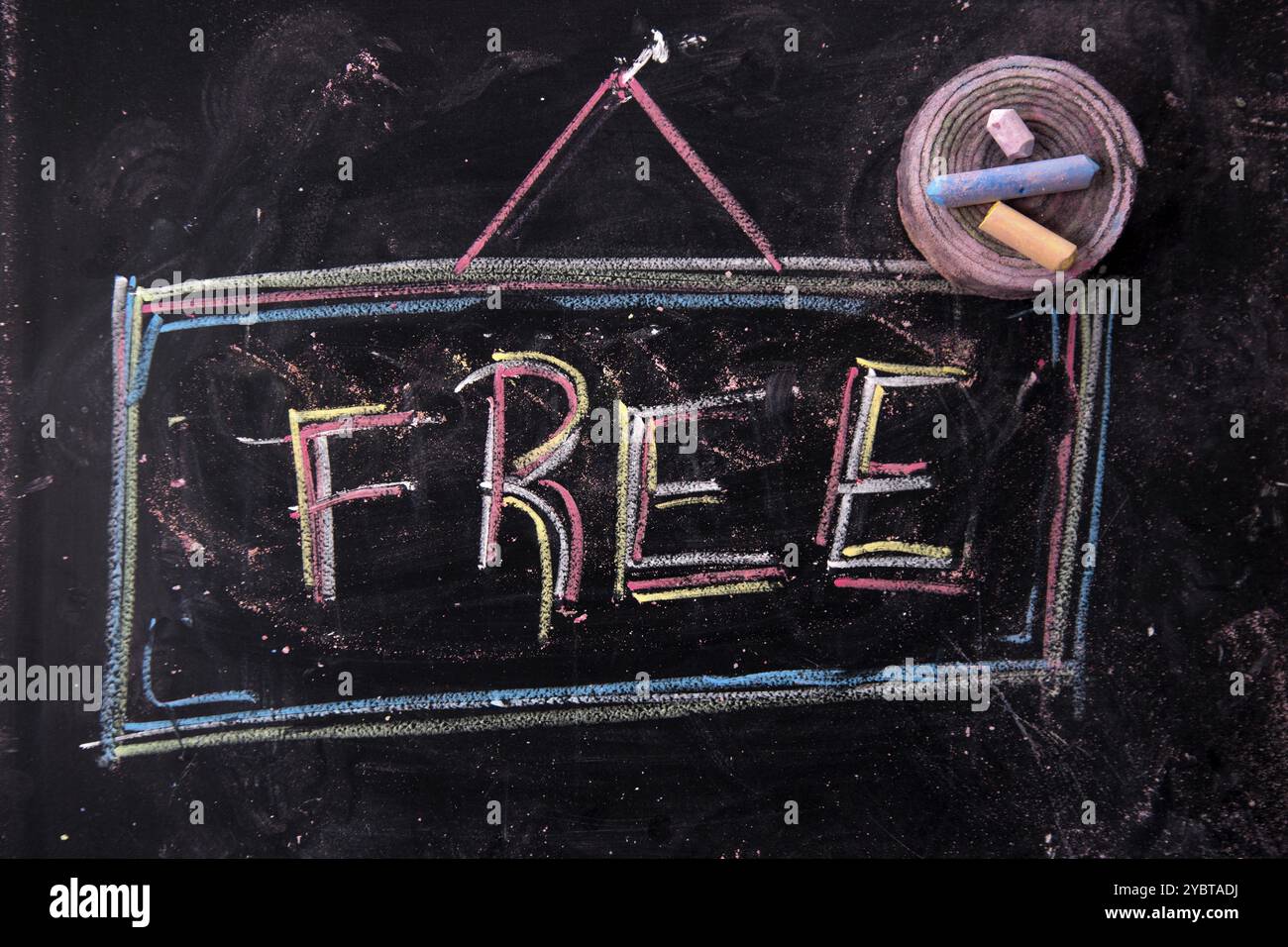 Graphical representation of writing, free, made with chalk on ...