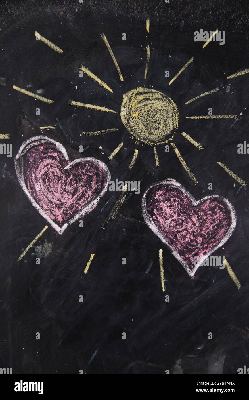 Graphical representation of icons representing the love relationship ...