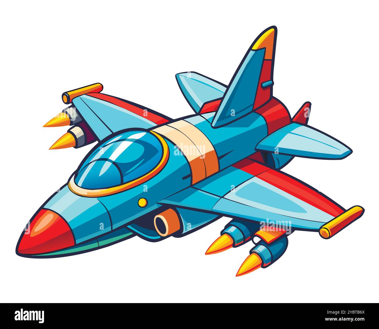 F-35 F-16 fighter jet seen from the side view vector illustration ...