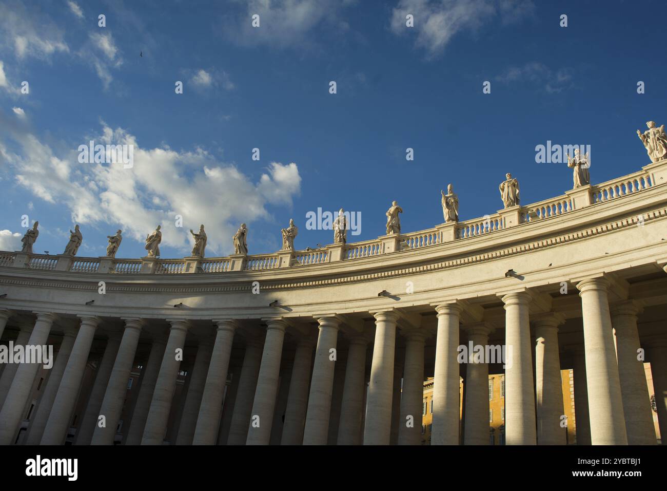 Architectural details Portico of Bernini in Vatican City Italy Stock ...