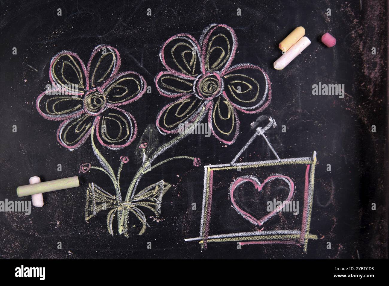 Graphical representation of two flower, symbol of love and gratitude ...