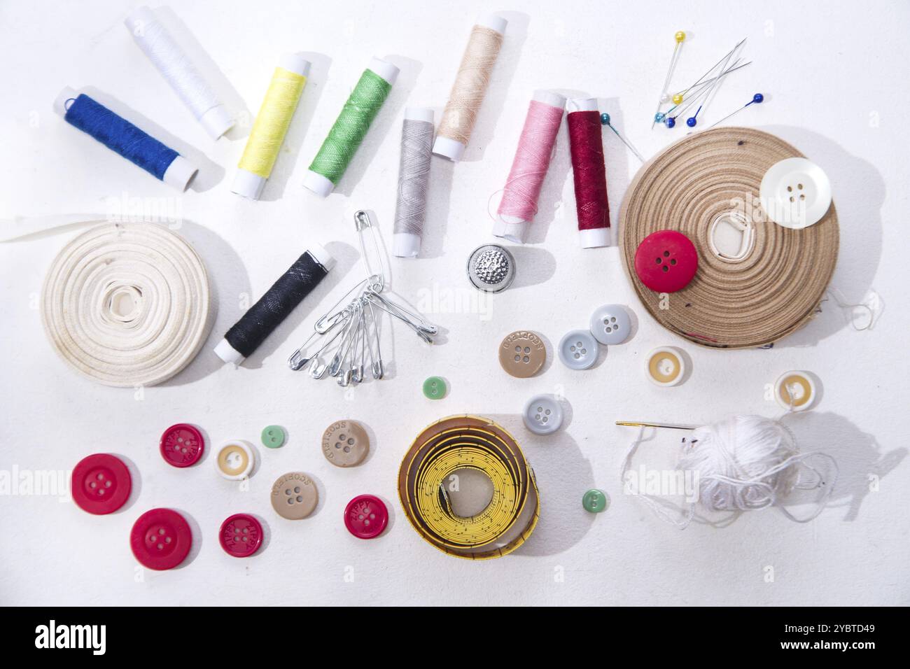 Basic facts and essential to the profession of the tailor Stock Photo ...