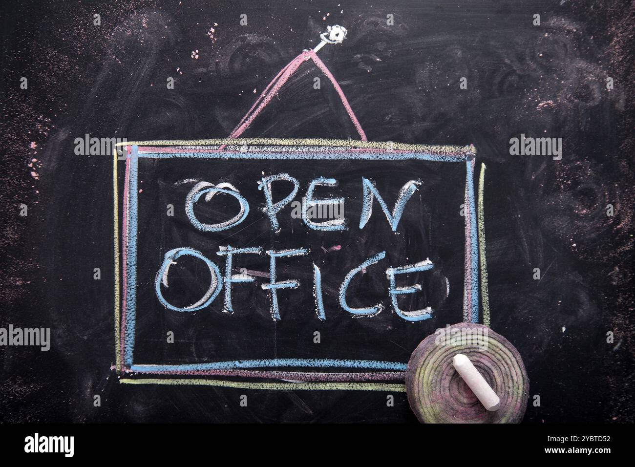 Graphical representation of the writing, the office opened, written ...