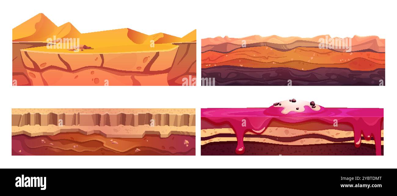 Desert dune ground structure Cut Out Stock Images & Pictures - Alamy