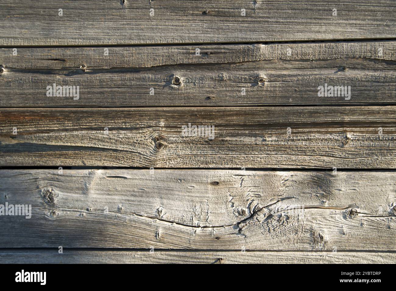 Outer wall built with old wooden planks worn out Stock Photo - Alamy