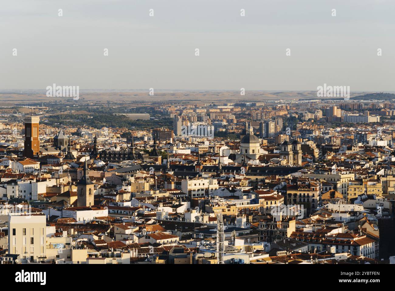 Aerial view madrid downtown in hi-res stock photography and images - Alamy
