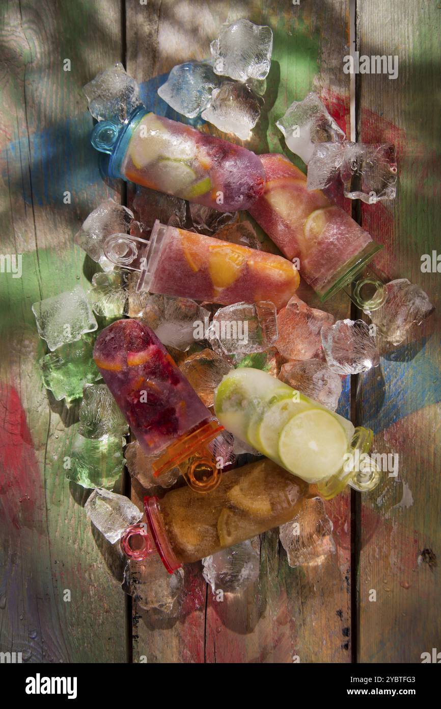 Cool off in summer with a break at the base of icicles citrus Stock ...