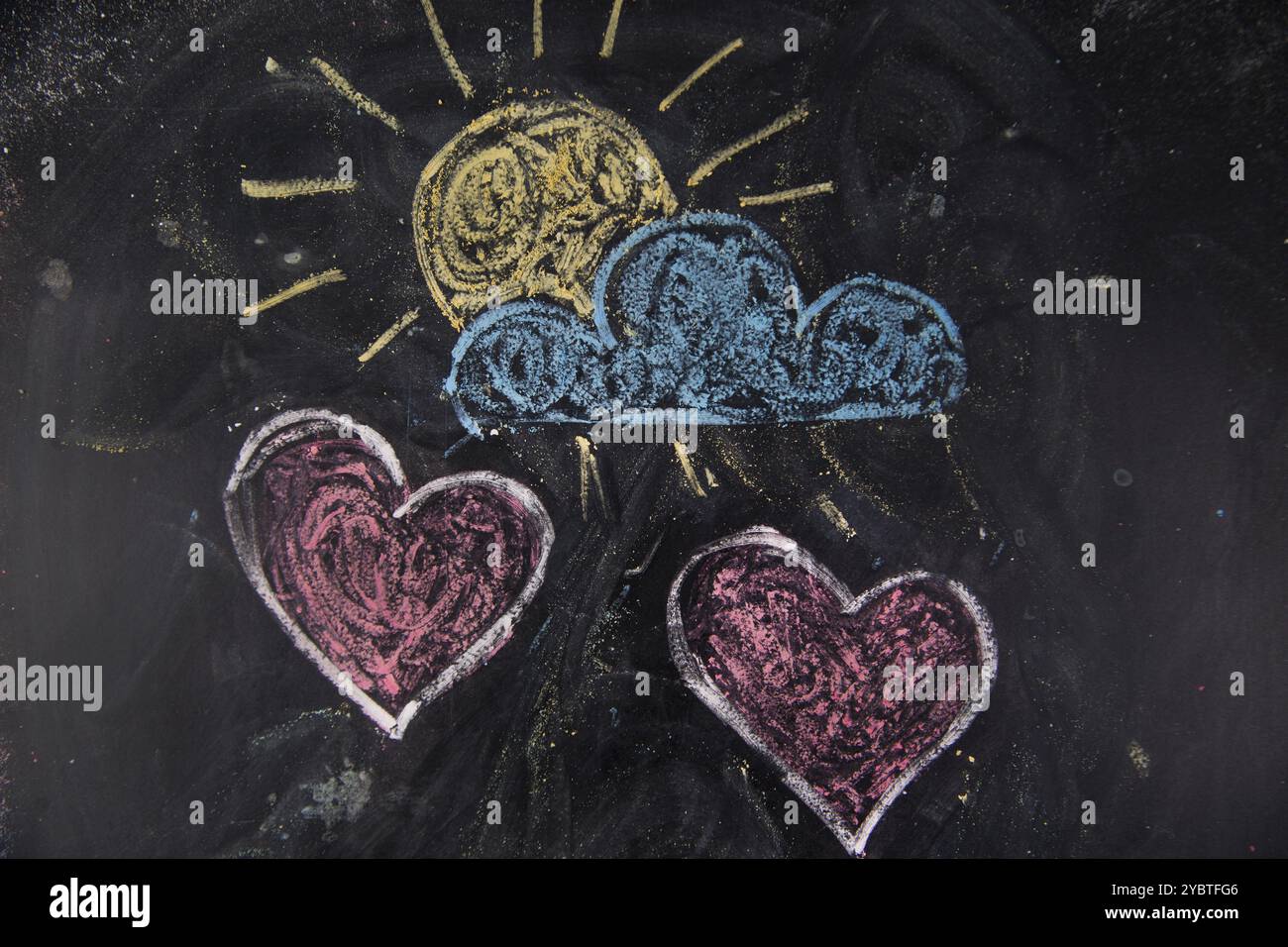 Graphical representation of icons representing the love relationship ...