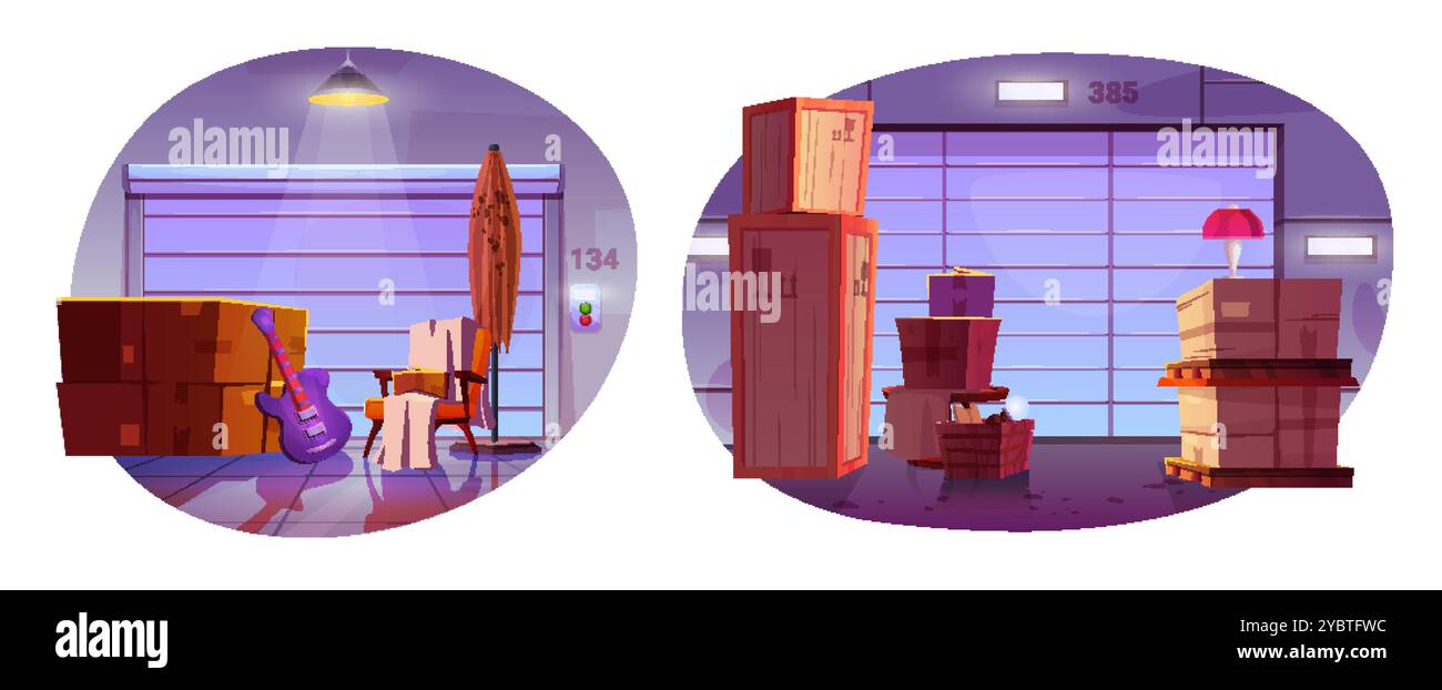 Inside storage unit Stock Vector Images - Alamy