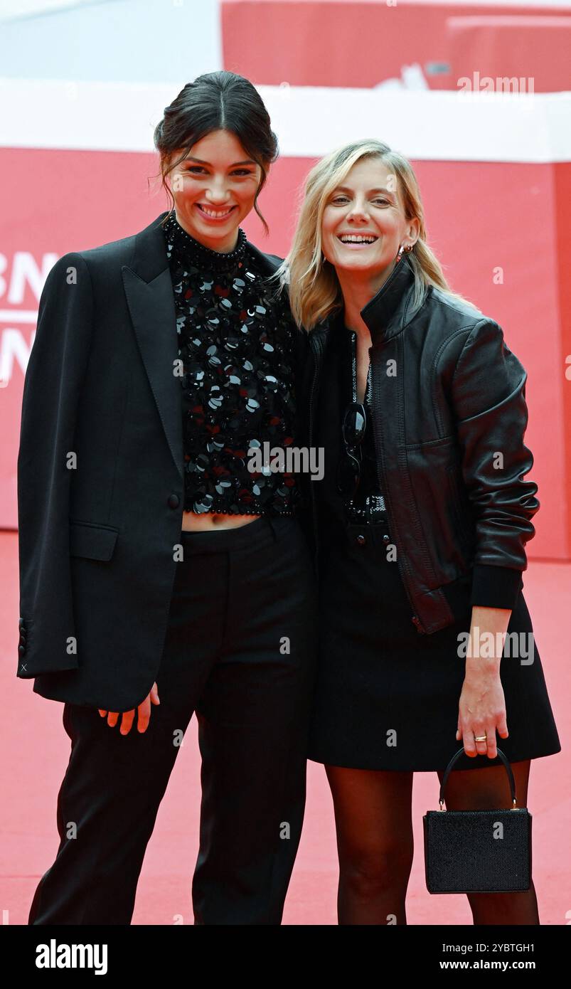 Rome, Italy. 19th Oct, 2024. Léa Luce Busato and Melanie Laurent attend ...