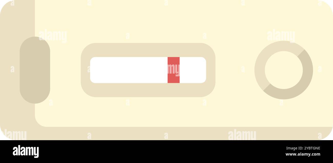 Positive pregnancy test is showing two lines, indicating a positive ...