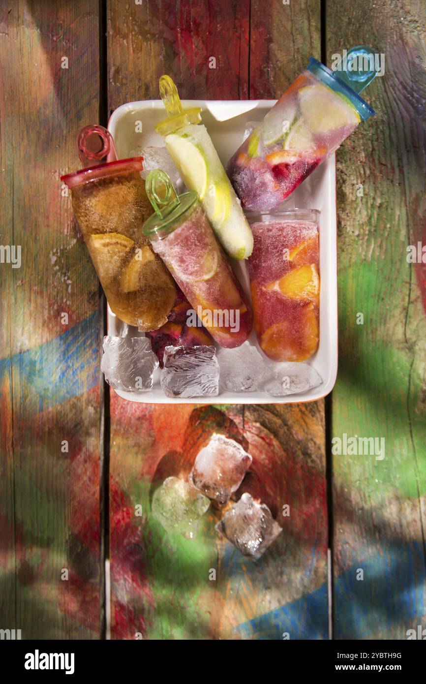 Cool off in summer with a break at the base of icicles citrus Stock ...