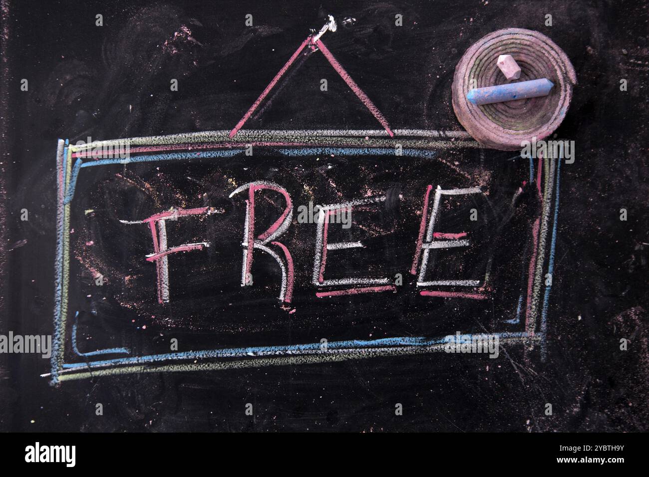 Graphical representation of writing, free, made with chalk on ...