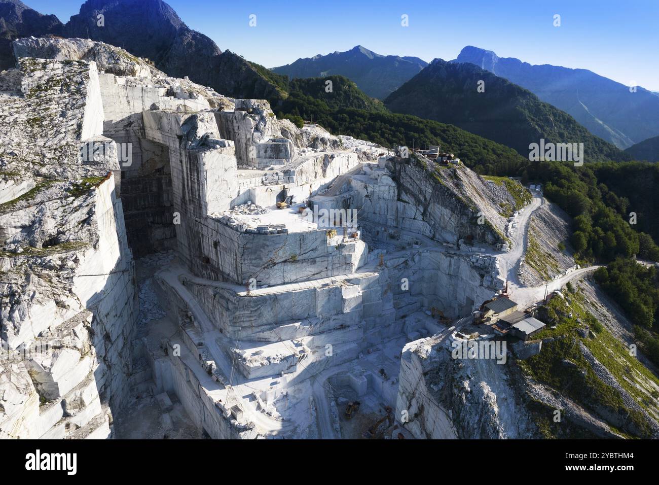 Aerial photographic documentation of a quarry for the extraction of ...