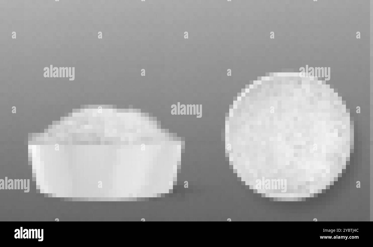 Pink and white salt pile set isolated on transparent background. Vector ...