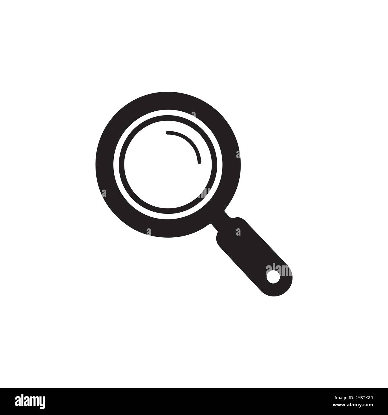 Computer search black icon Stock Vector Images - Alamy