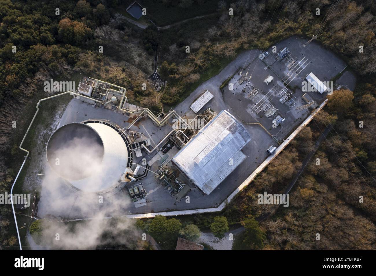 Aerial documentation of the industrial plants for the exploitation of ...