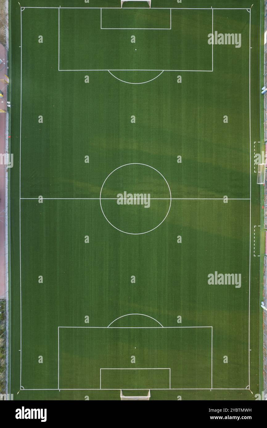 Empty soccer pitch aerial hi-res stock photography and images - Alamy