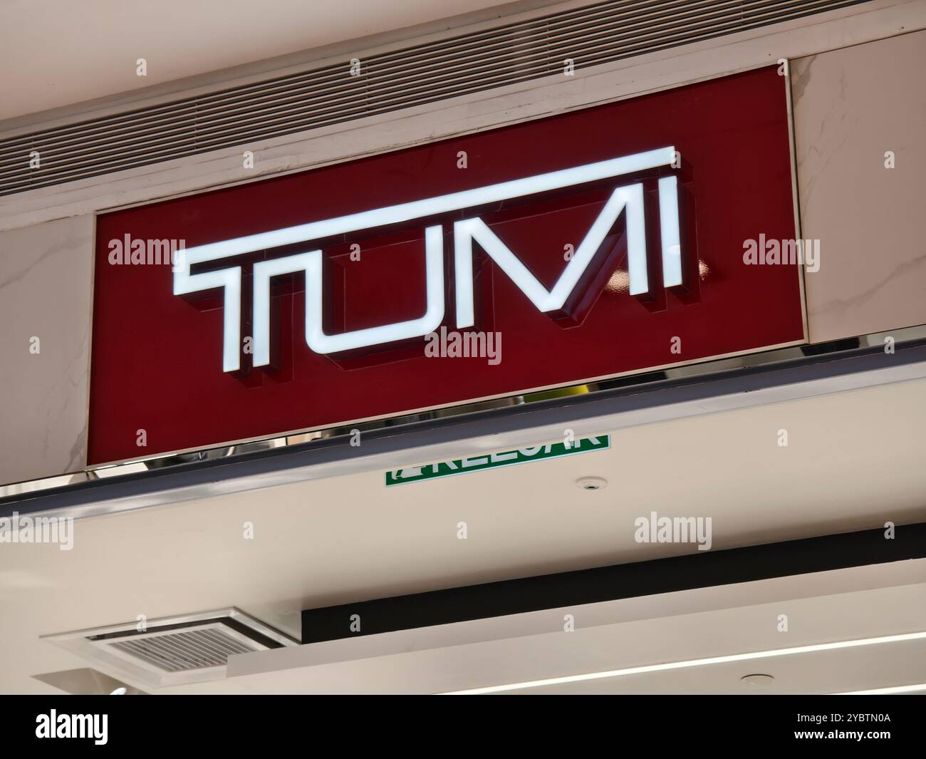 KUALA LUMPUR, MALAYSIA - AUGUST 28, 2024: Tumi brand retail shop in the ...