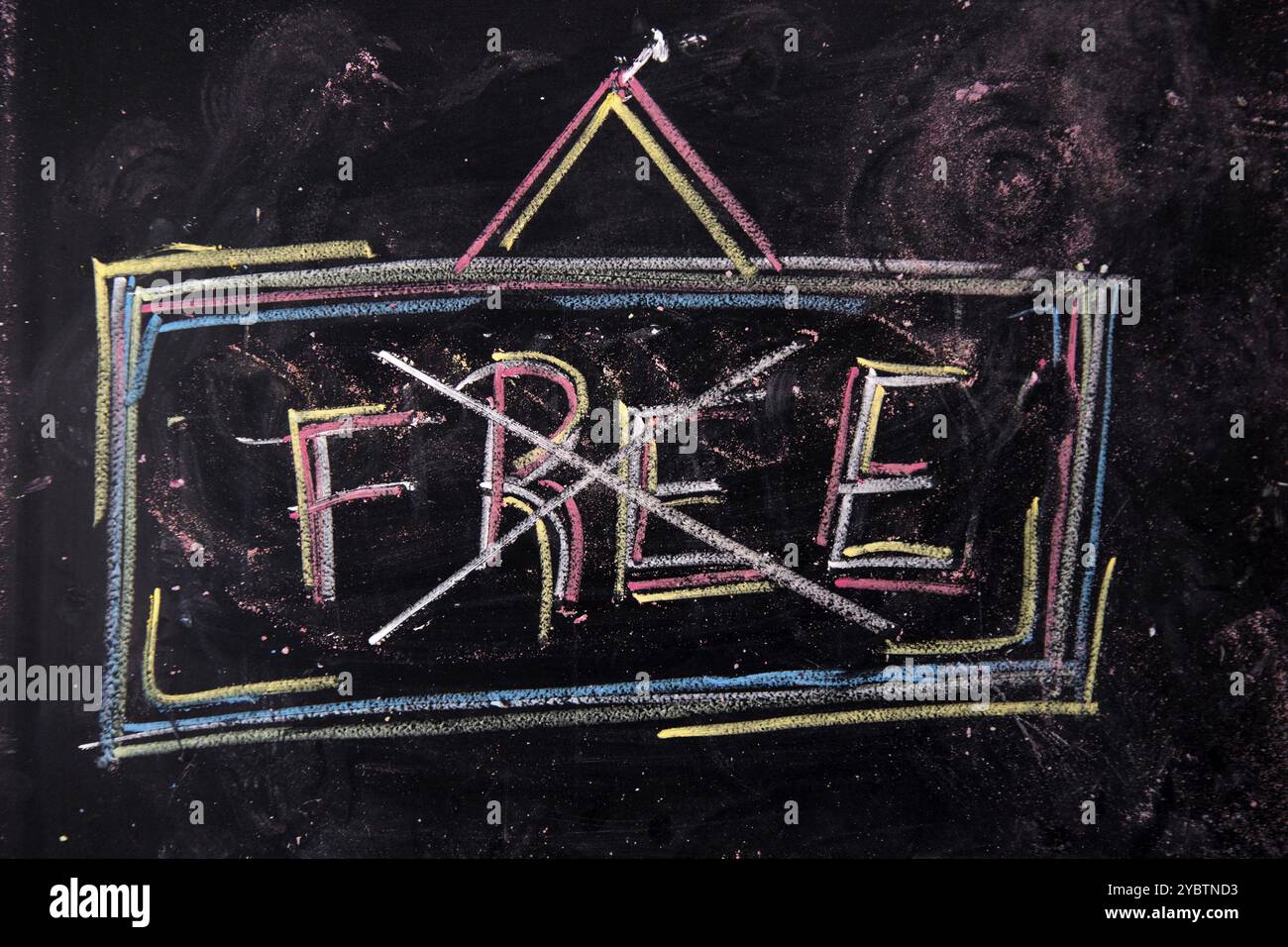 Graphical representation of writing, free, made with chalk on ...