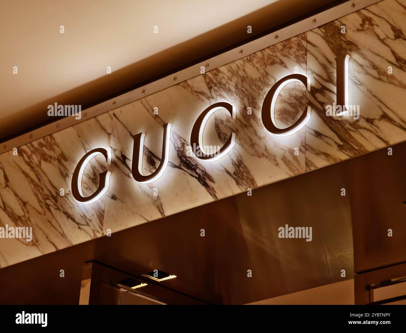 KUALA LUMPUR, MALAYSIA - AUGUST 28, 2024: Gucci brand retail shop in ...