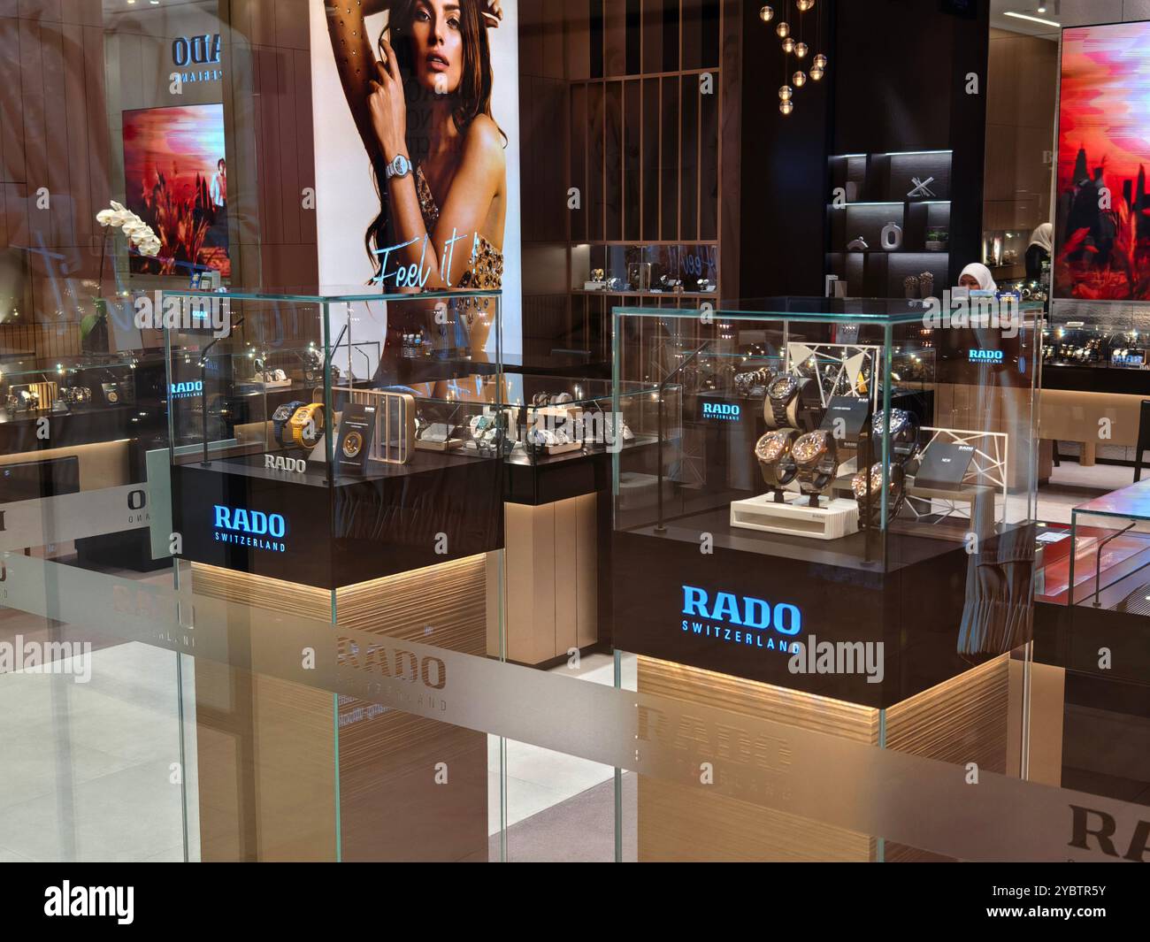 KUALA LUMPUR, MALAYSIA - AUGUST 28, 2024: Rado brand retail shop in the ...