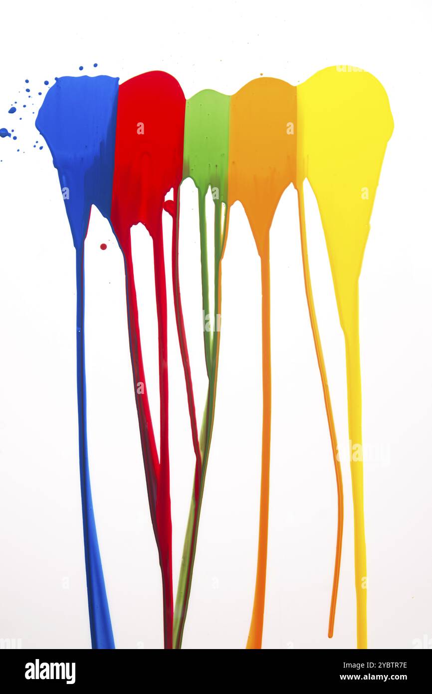 Colored background with various sketches of different color Stock Photo ...