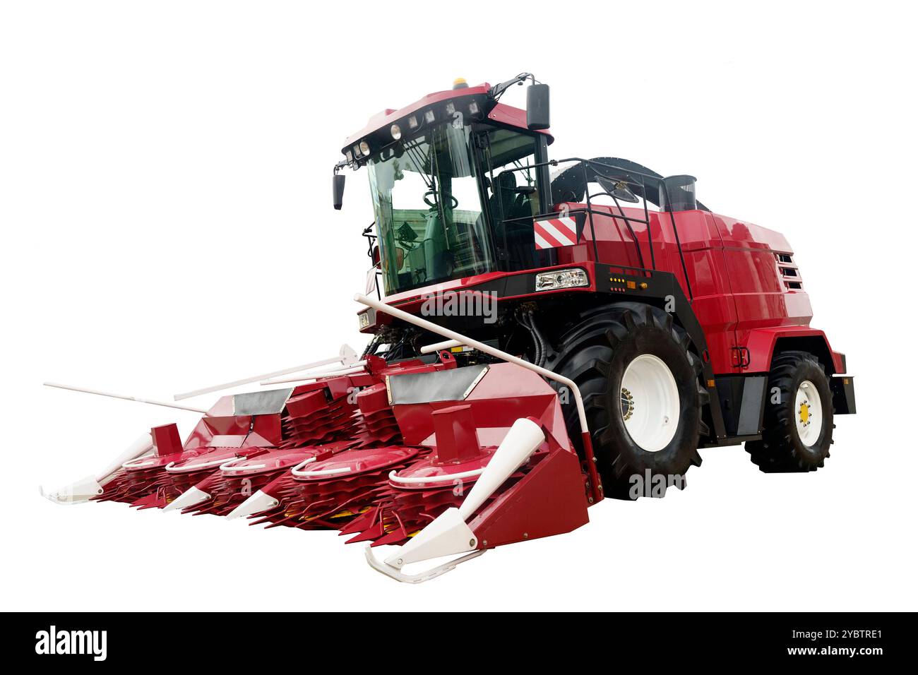 Combine harvester isolate background. Farm agricultural machinery for ...