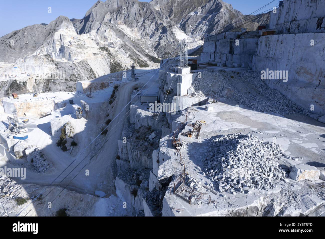 Aerial photographic documentation of a quarry for the extraction of ...