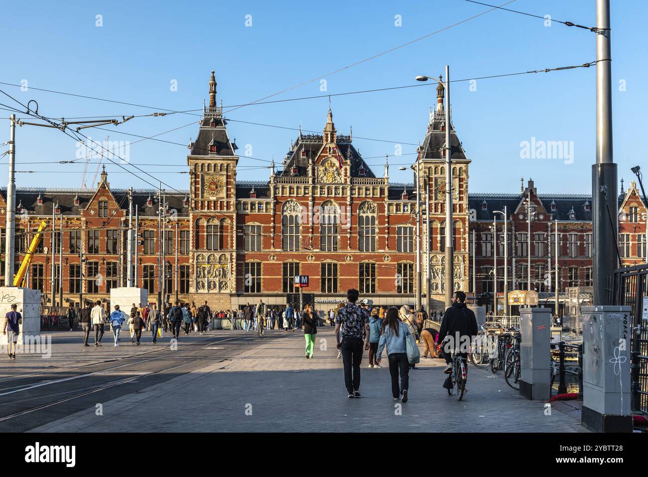 Amsterdam, Netherlands, May 5, 2022: Central Station with people Stock ...