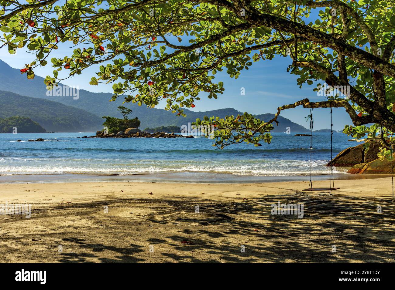 Wild beach of Castelhanos and its paradisiacal tropical landscape on ...