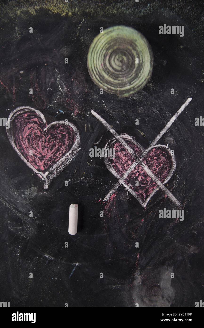Graphical representation of icons representing the love relationship ...