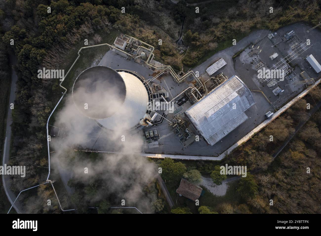 Aerial documentation of the industrial plants for the exploitation of ...