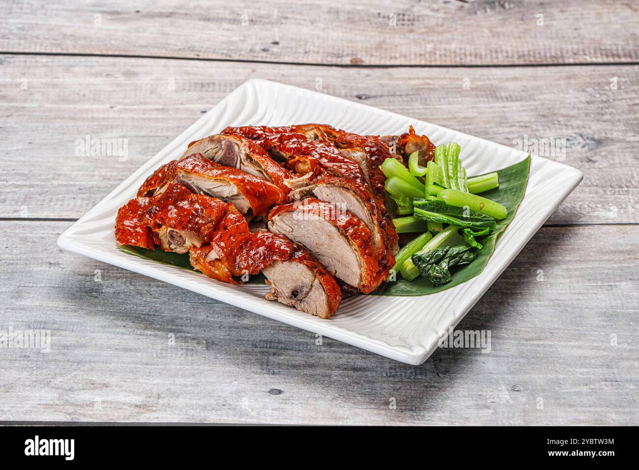 Asian cuisine - roasted duck meat with skin Stock Photo - Alamy