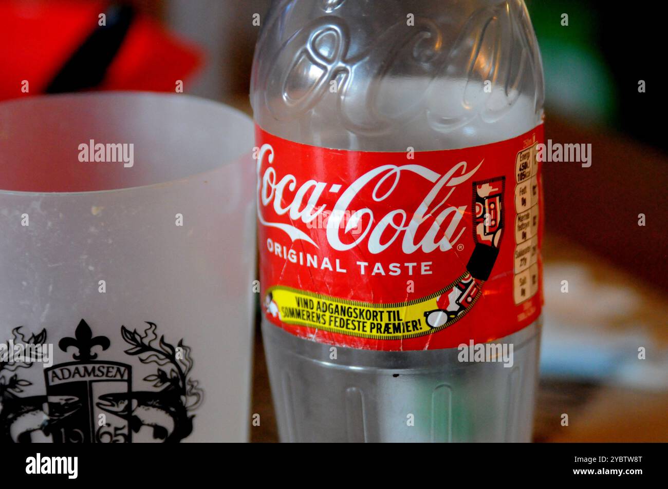 Copenhagen/ Denmark/20 Oct. 2024/Coca cola plastic bottle for recycling ...