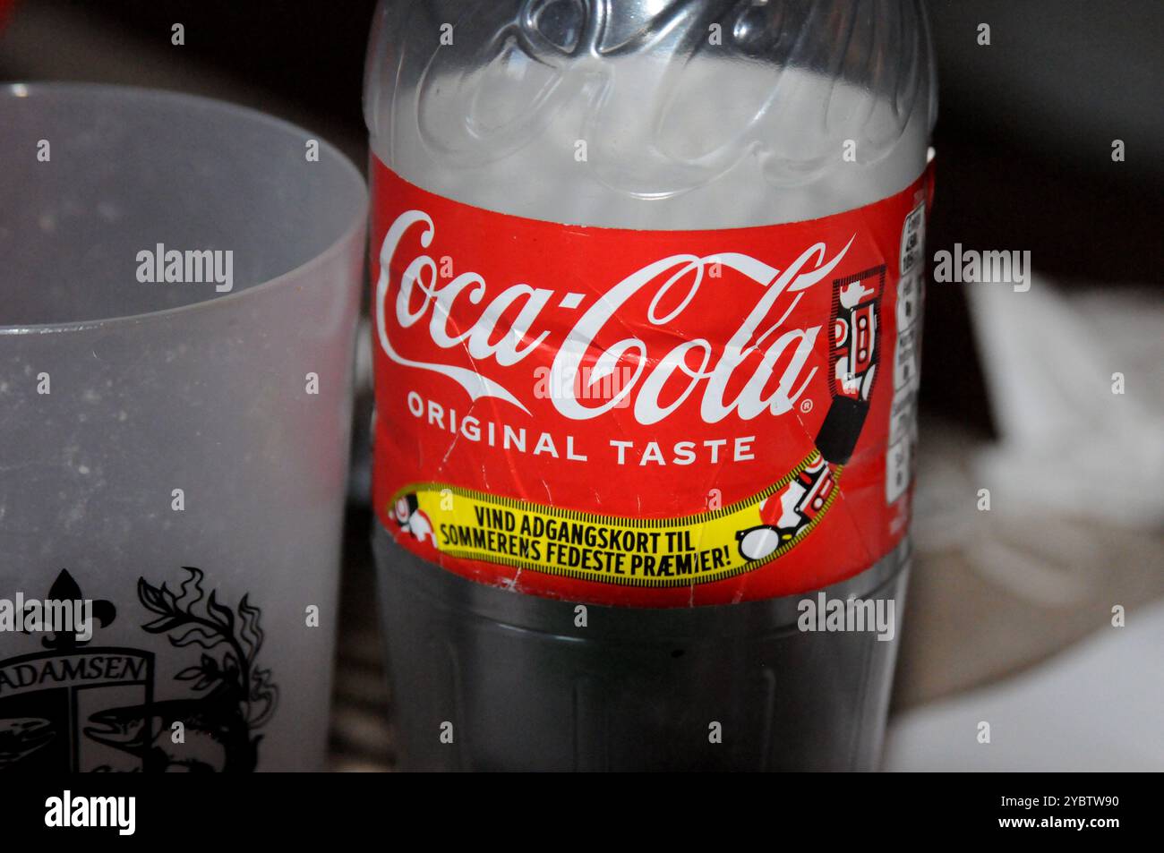 Copenhagen/ Denmark/20 Oct. 2024/Coca cola plastic bottle for recycling ...