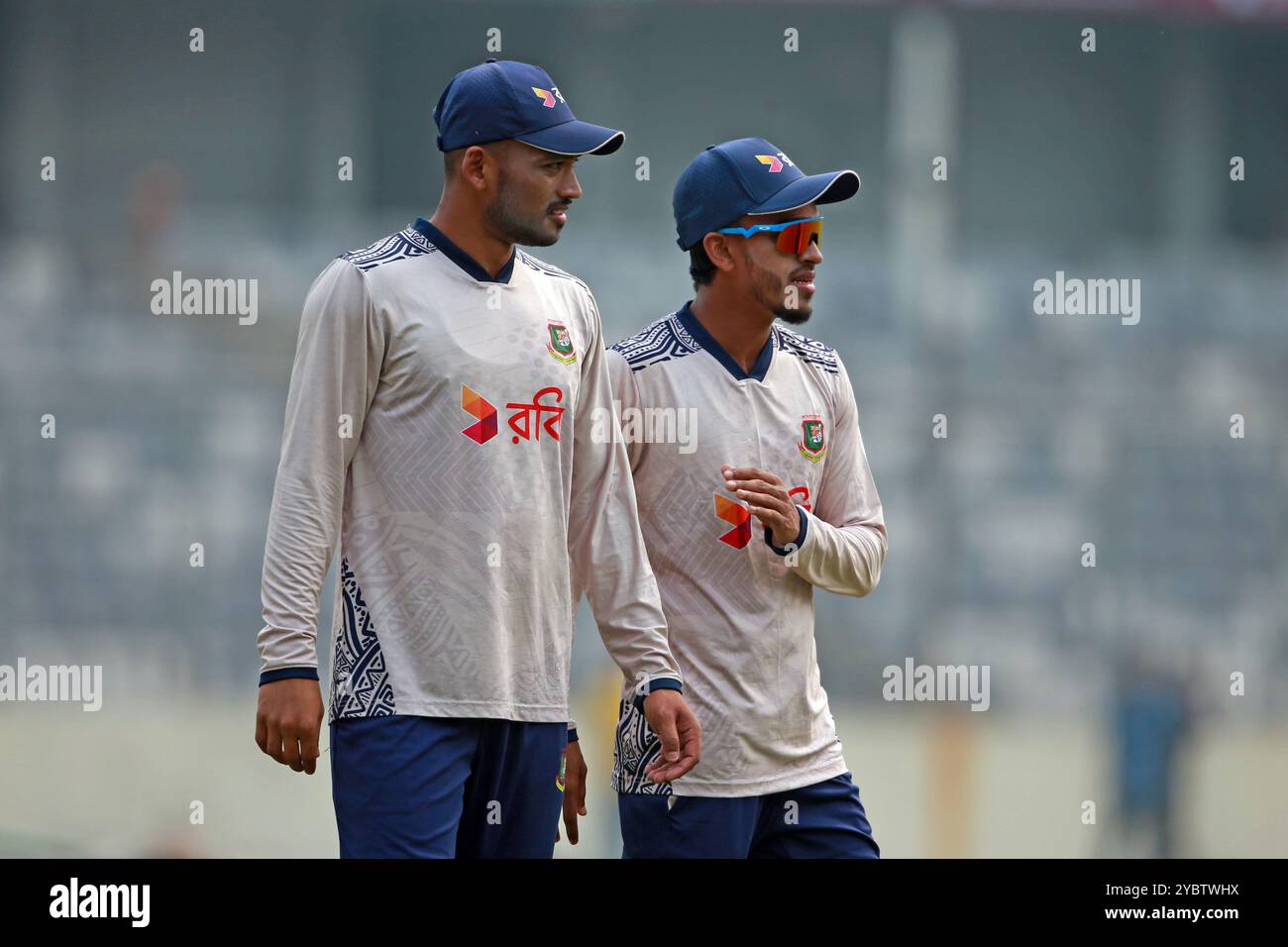 Bangladesh team attends practice session at the Sher-e-Bangla National ...