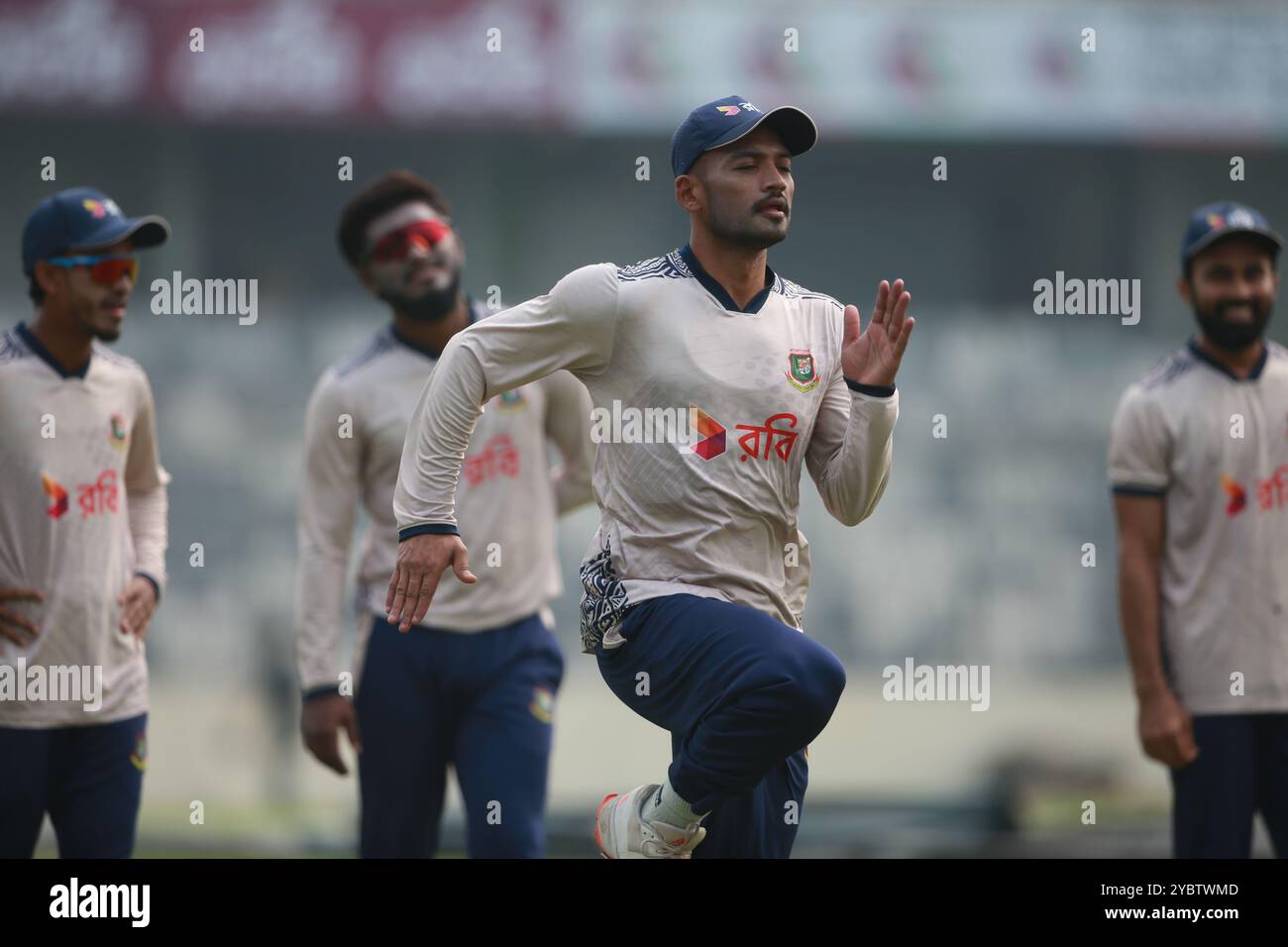 Bangladesh team attends practice session at the Sher-e-Bangla National Cricket Stadium (SBNCS ...
