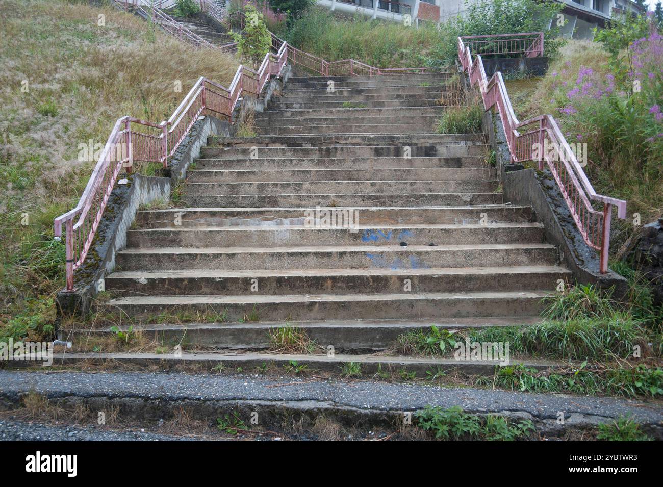 stairs or stairecase for walking up and down by foot stairs for walking ...