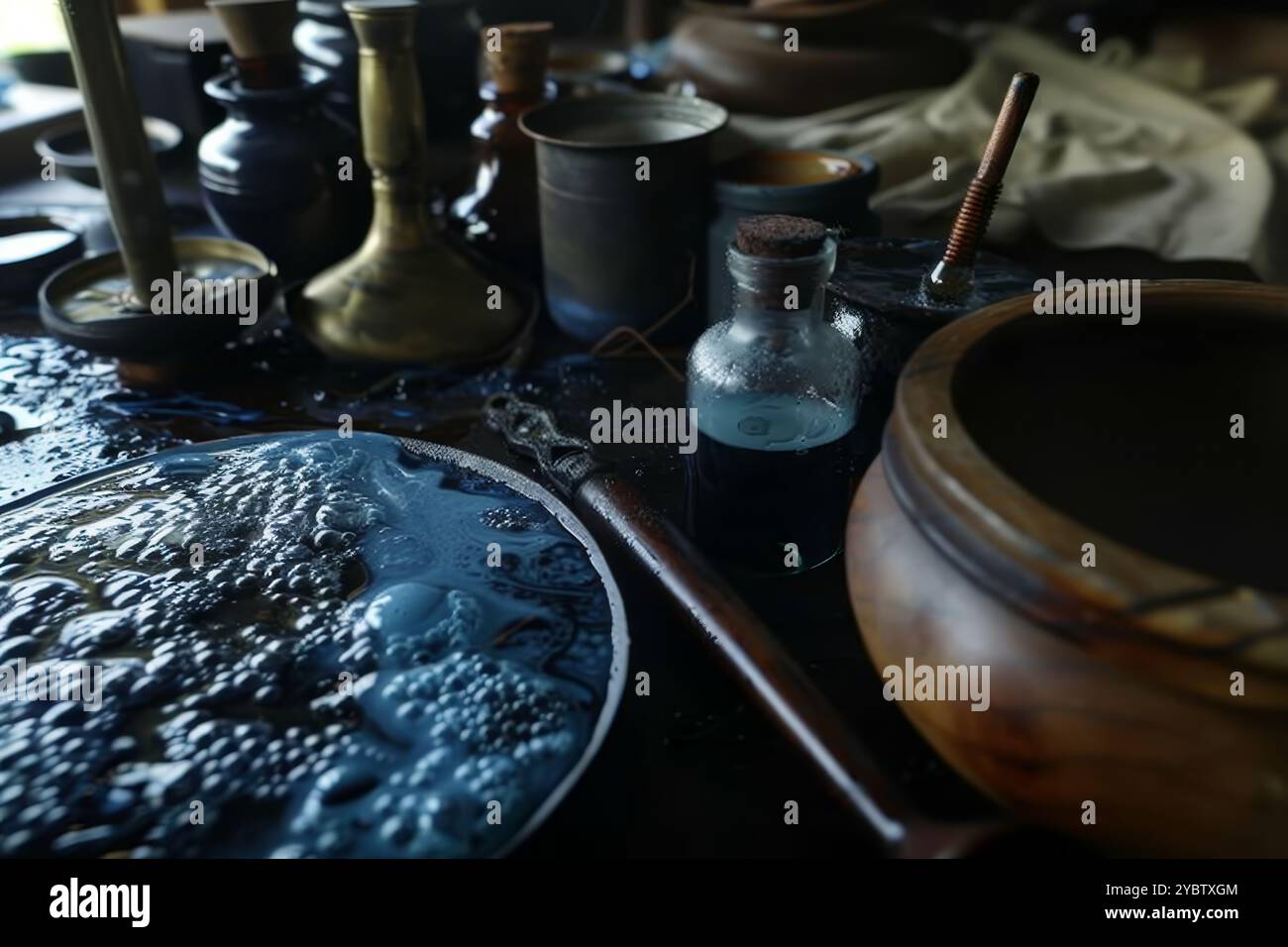 Enchanting alchemist s laboratory a hyper realistic fantasy scene of ...