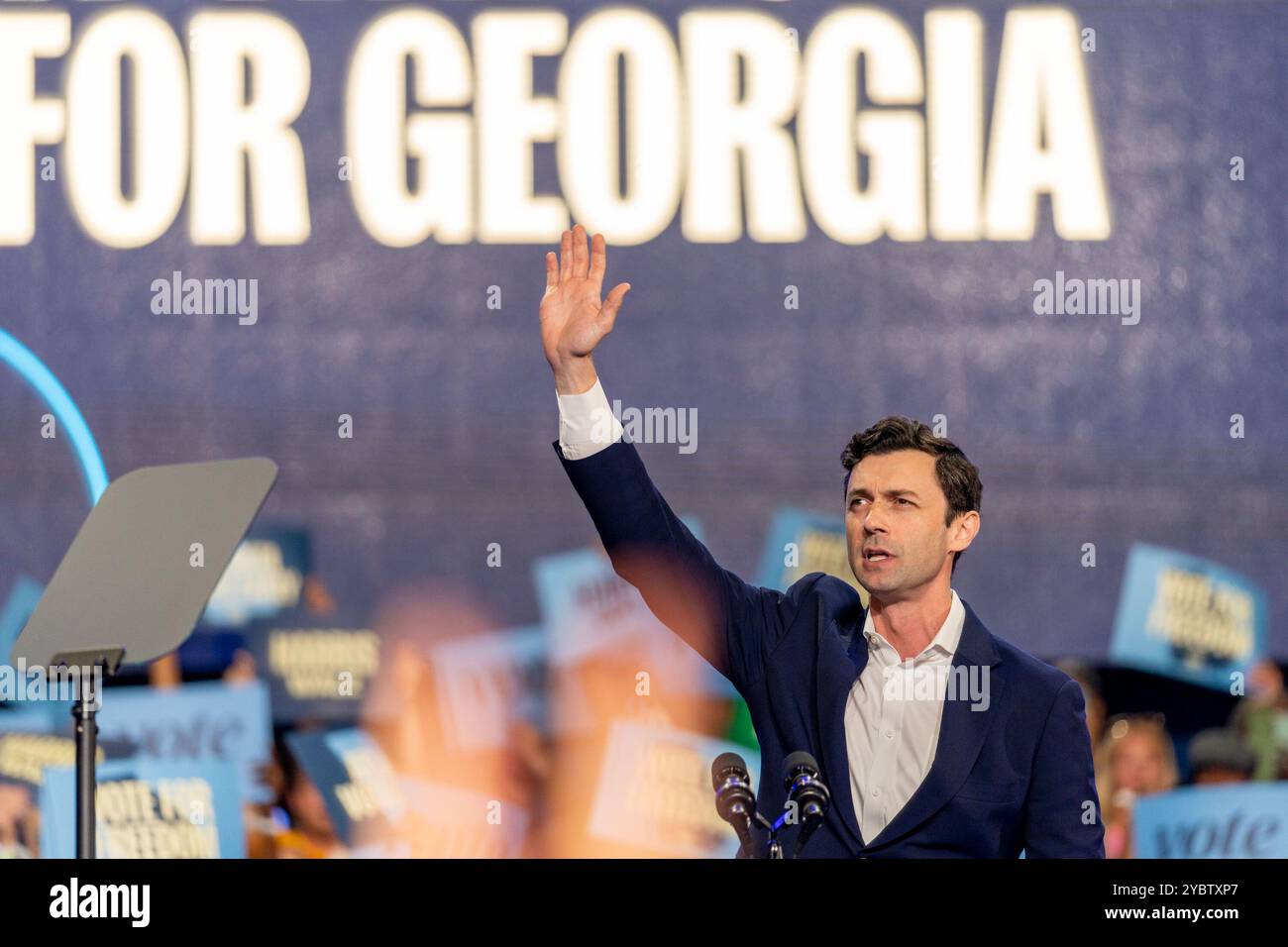 ATLANTA, GEORGIA – October 19, 2019: Jon Ossoff the senior senator from ...