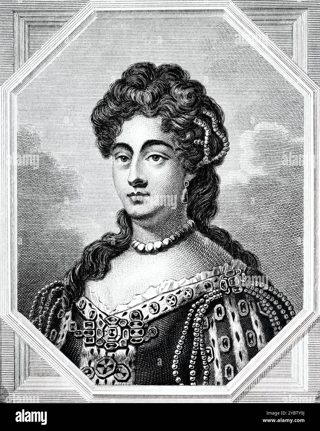 Queen Mary II of England, Scotland, and Ireland (1662-1694), from an ...