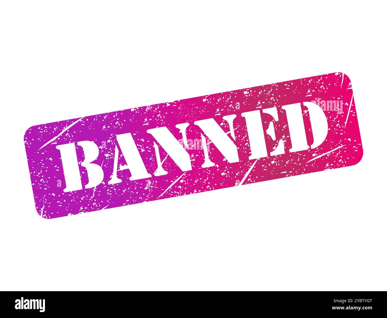 Banned stamp symbol, label sticker sign button, text banner vector ...