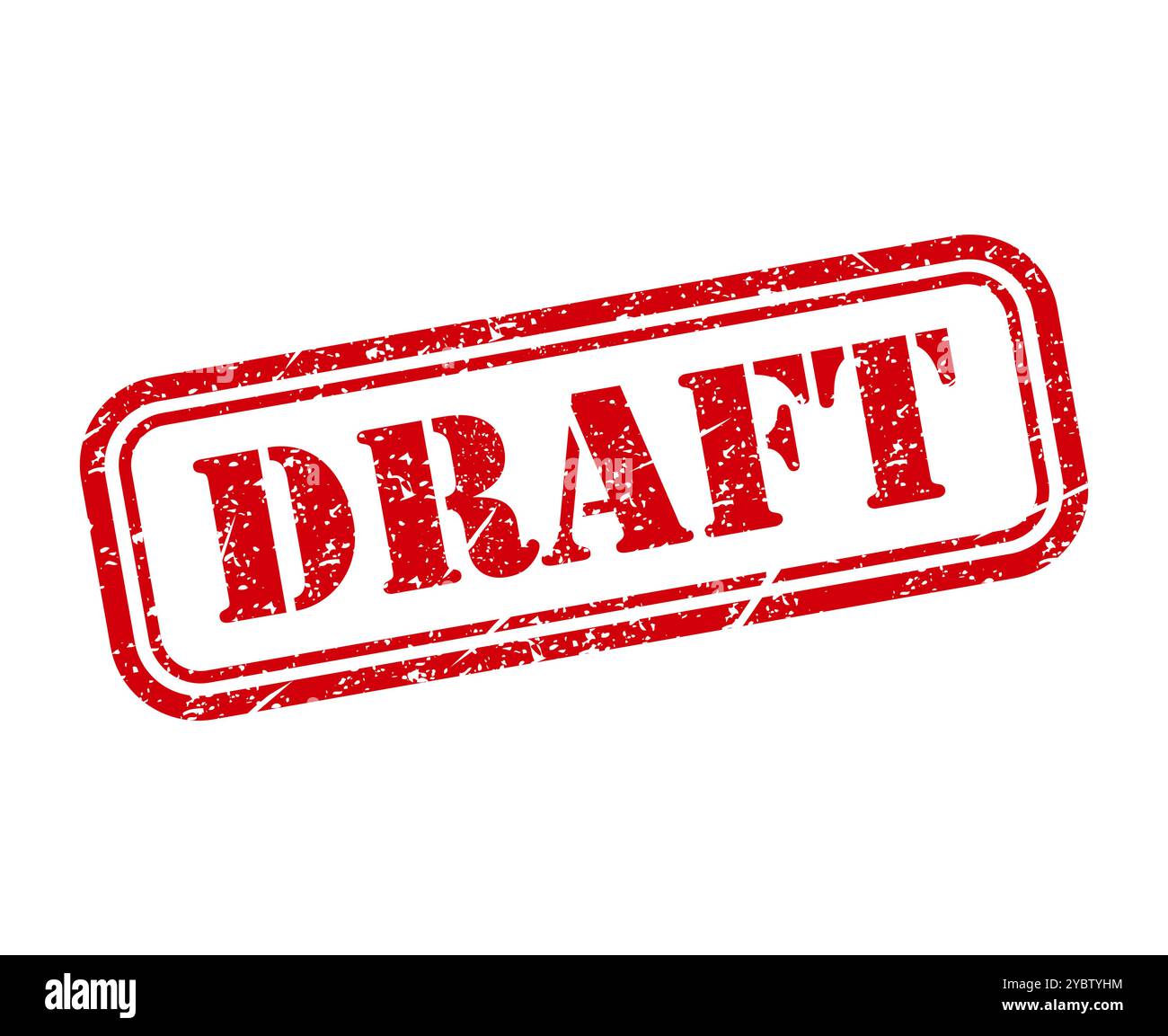 Draft stamp symbol, label sticker sign button, text banner vector ...