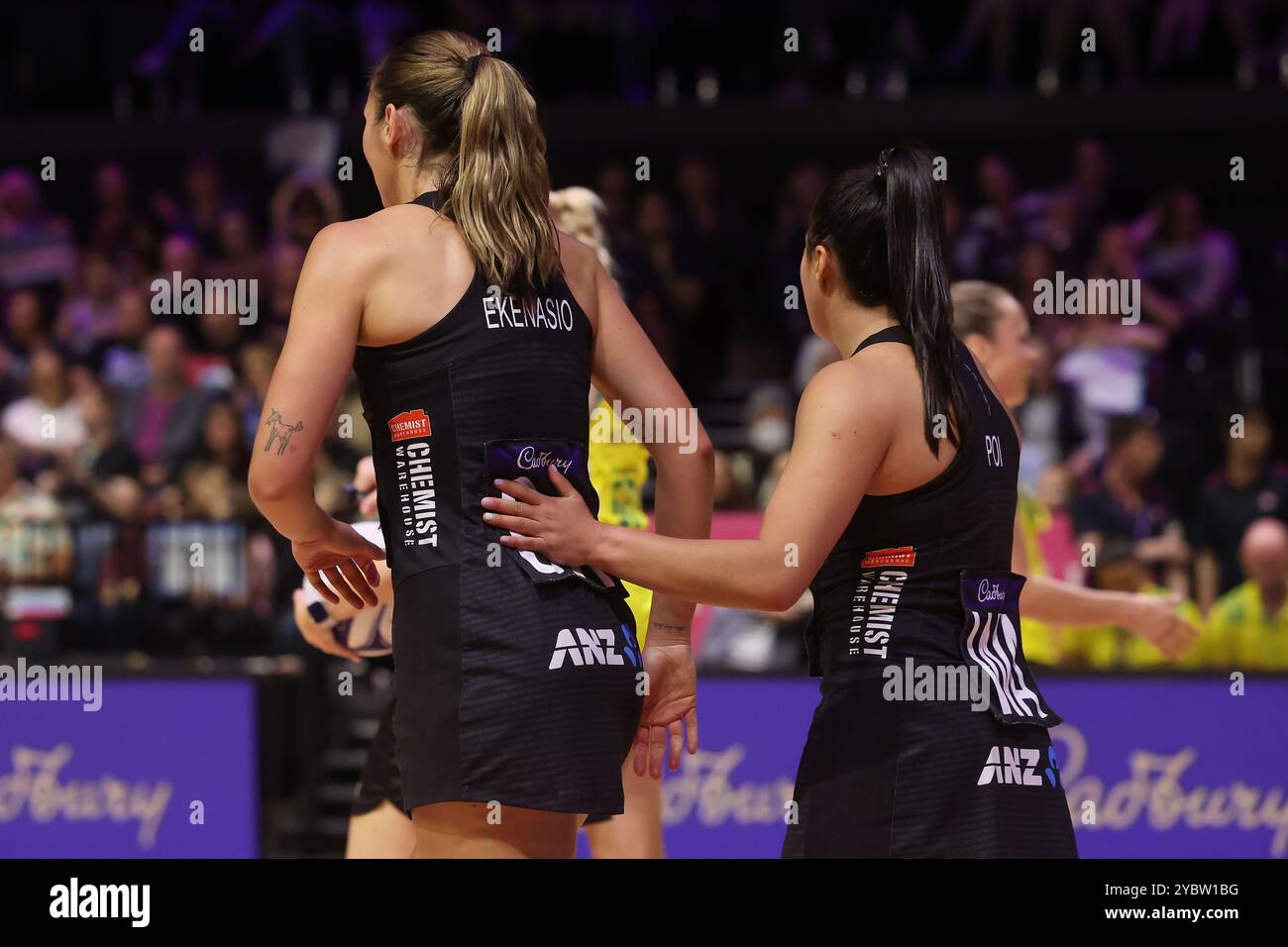 New Plymouth, New Zealand . 20th Oct, 2024. Silver Ferns Karin Burger ...