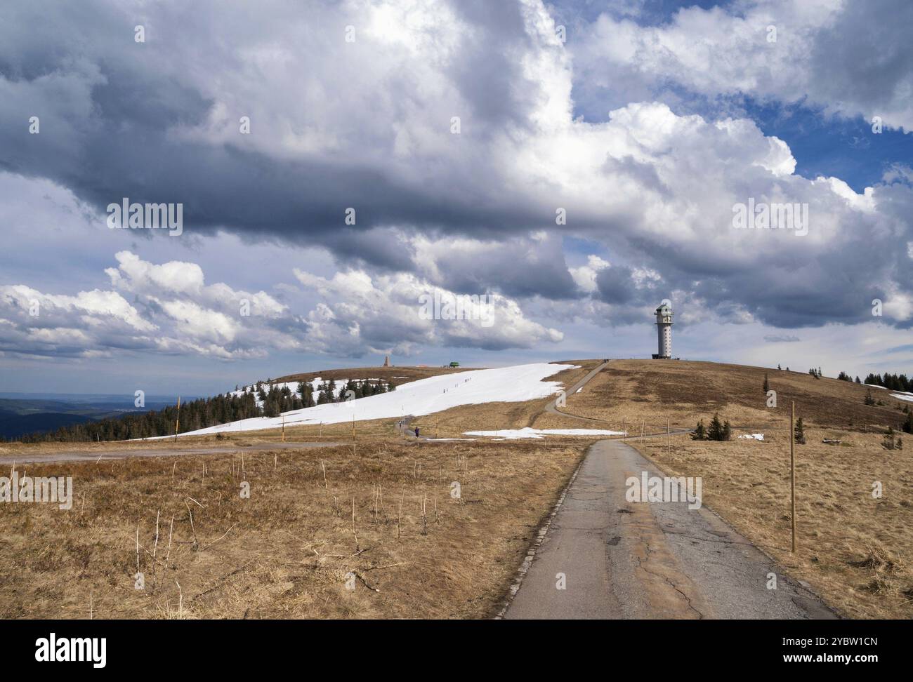 The Feldbergturm is a tower on top of the feldberg mountain in the ...