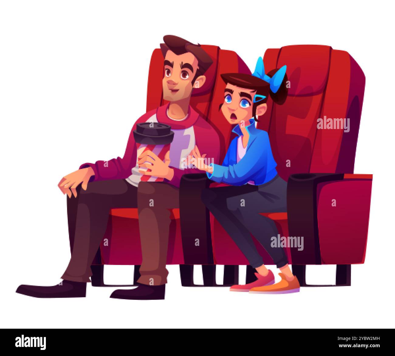 Love scene watching theatre hi-res stock photography and images - Alamy