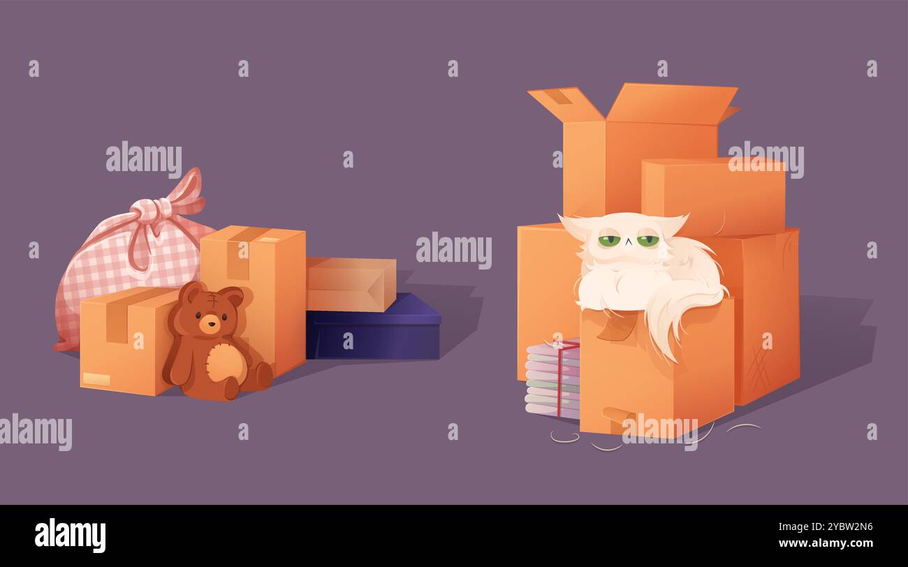 Open storage piles Stock Vector Images - Alamy