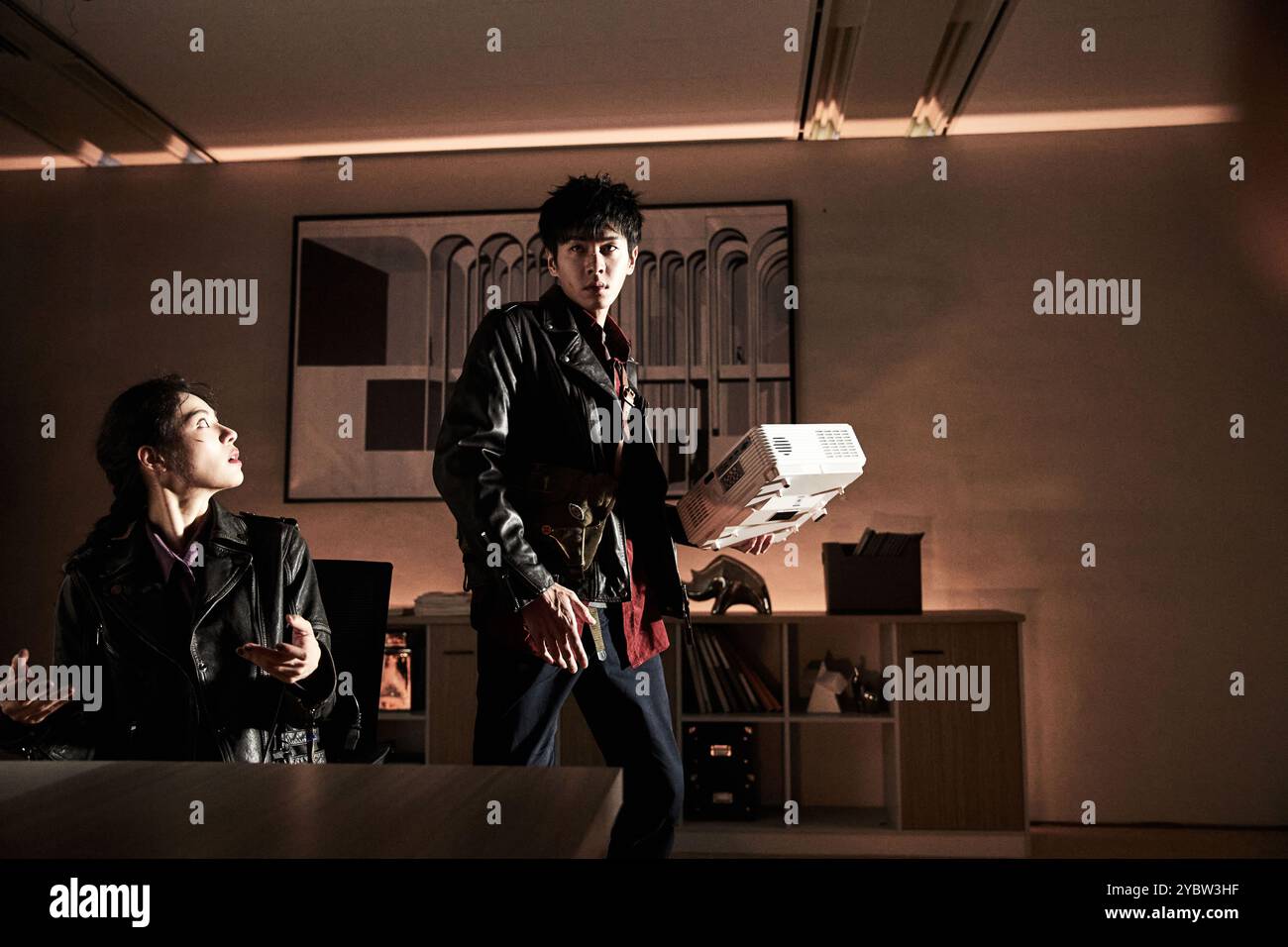 ZHANG RUOYUN and ZHONG ELANE in ESCAPE FROM THE 21ST CENTURY (2024) -Original title: CONG 21 SHI ...