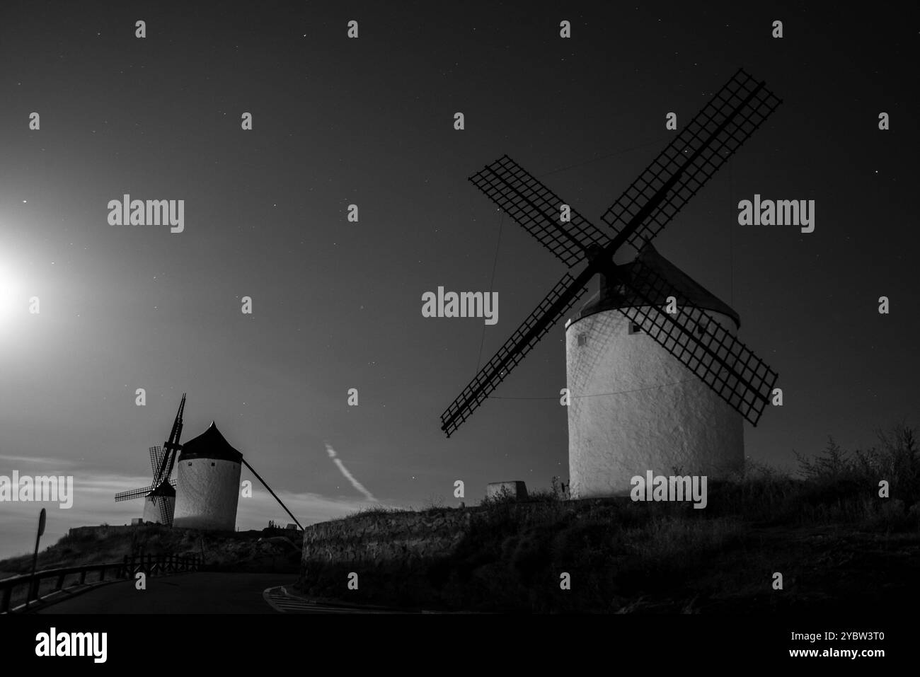 Historical windmills Black and White Stock Photos & Images - Alamy